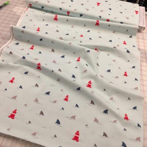 Sharks and Fins in Light Blue - Continuous Yardage Available, Sold by ...