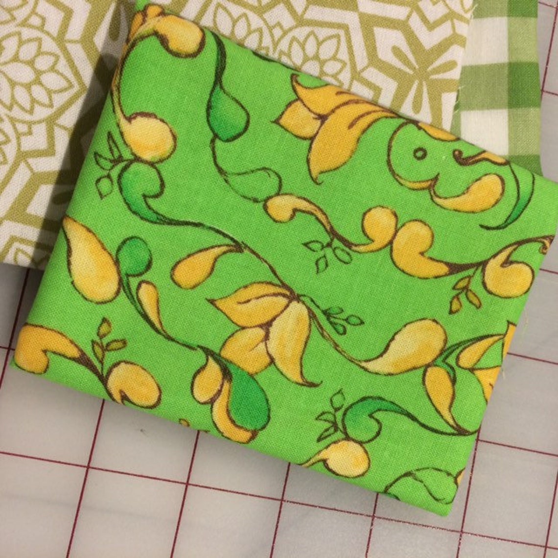 Set of 5 Assorted Light Green Fat 8 Cuts Set 111 - Etsy