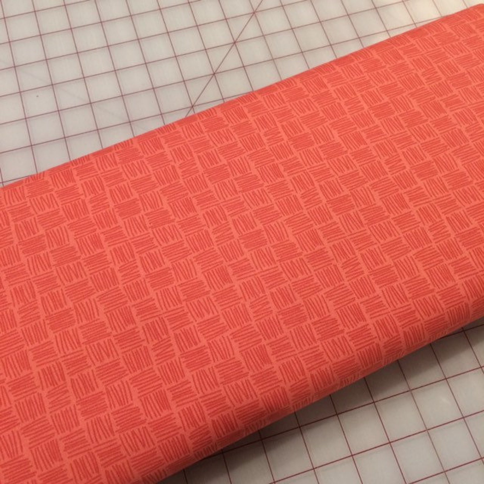 FAT QUARTER Cut of Dream Weaver - Weave in Terra Cotta by Amanda Castor ...