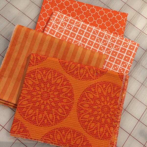 Fat Quarter Bundle Orange - Etsy