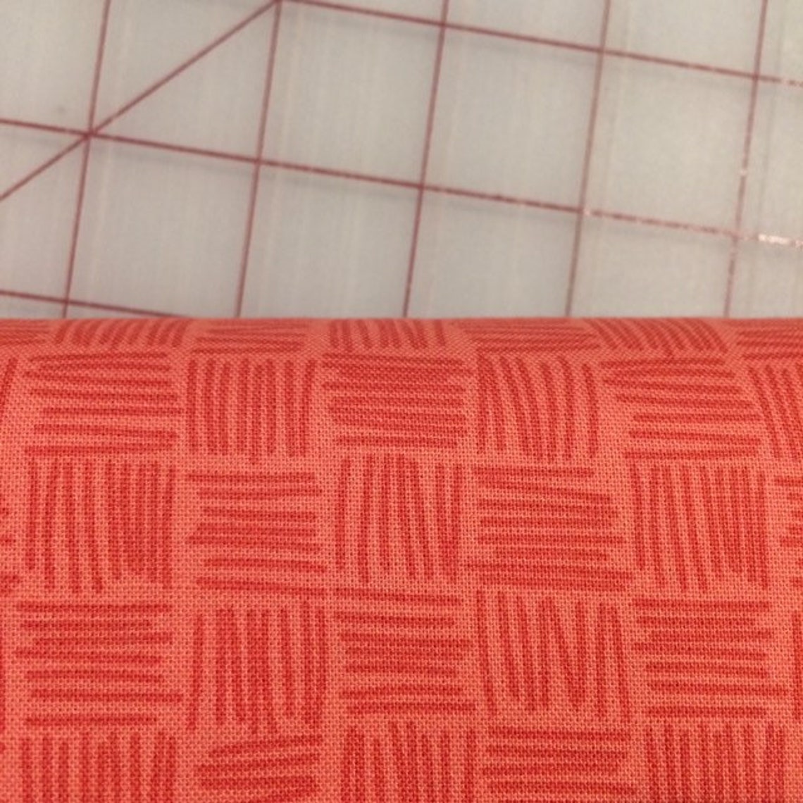 FAT QUARTER Cut of Dream Weaver - Weave in Terra Cotta by Amanda Castor ...