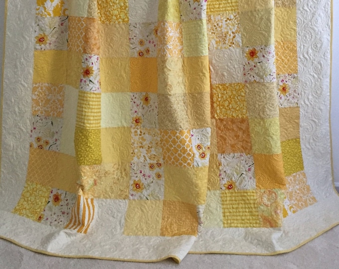 King Patchwork Quilt With Floral Fabrics King Size Custom Wedding ...