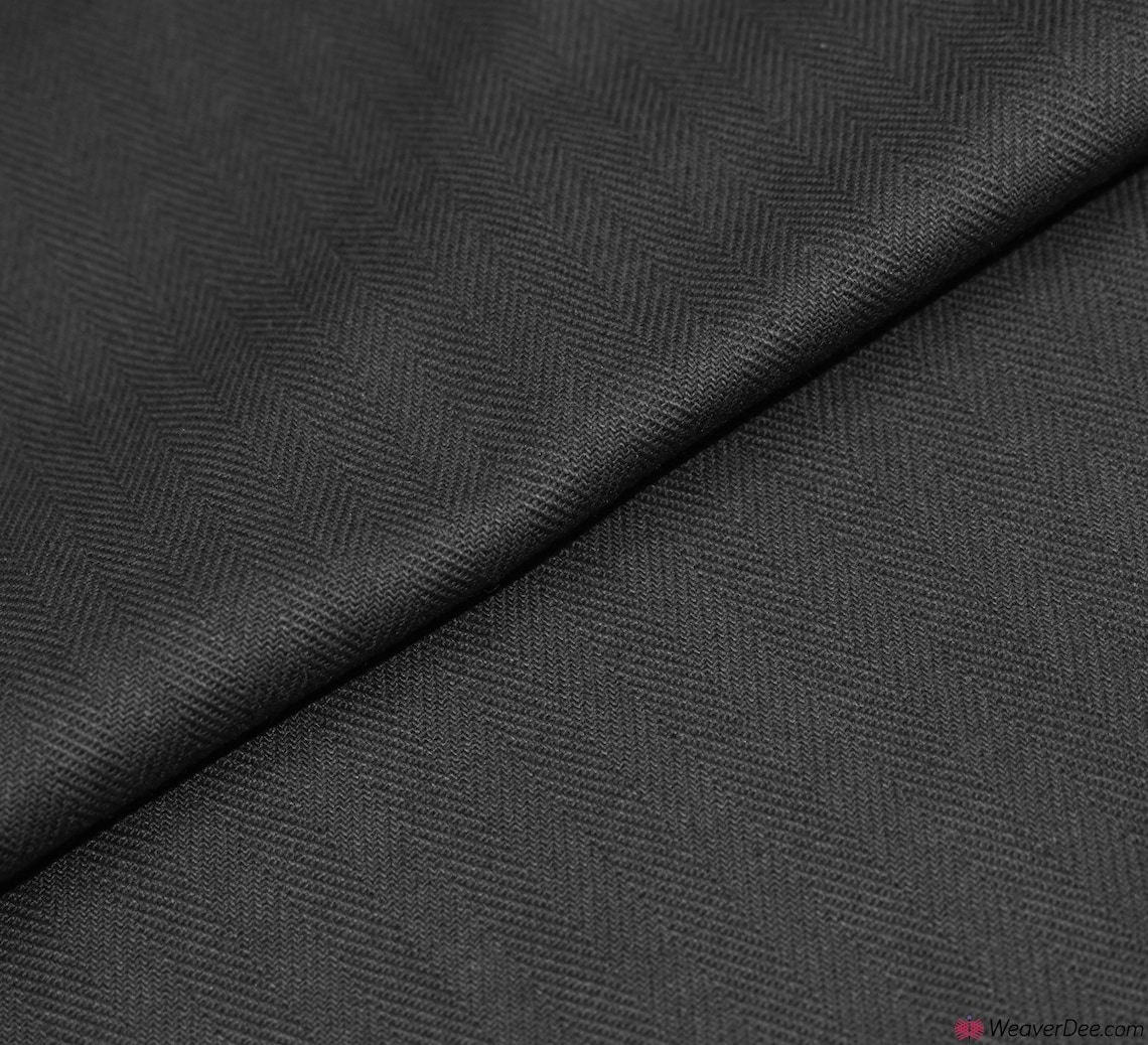 Corset Making Coutil Fabric Black Herringbone 100% Cotton by | Etsy