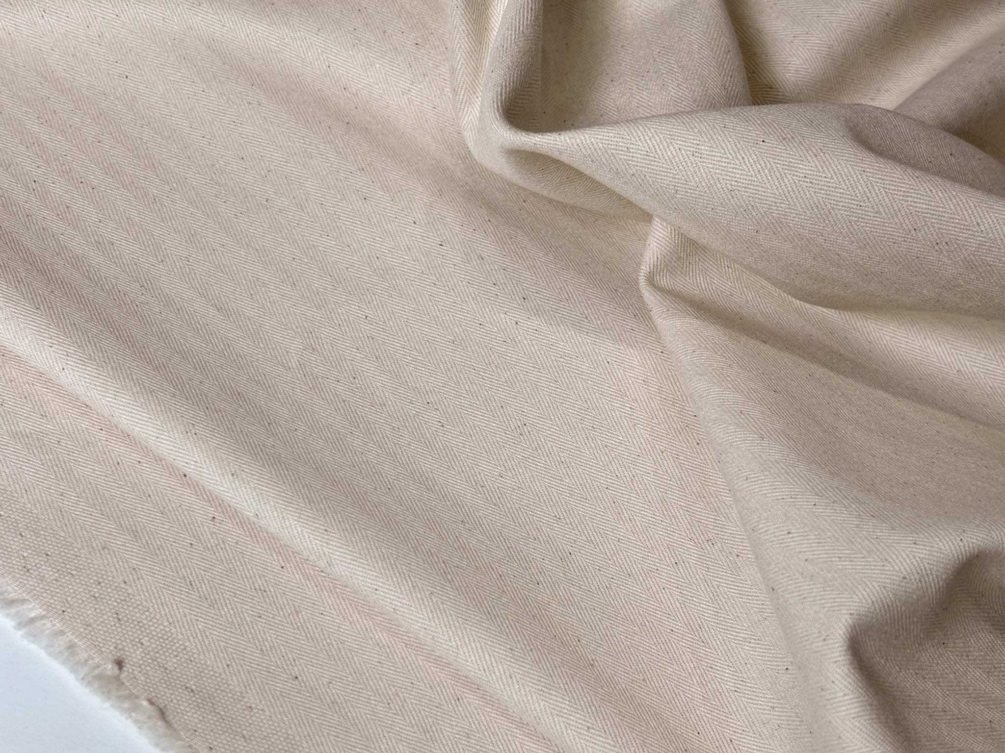 Corset Making Coutil Fabric Beige Herringbone 100% Cotton by the Yard ...