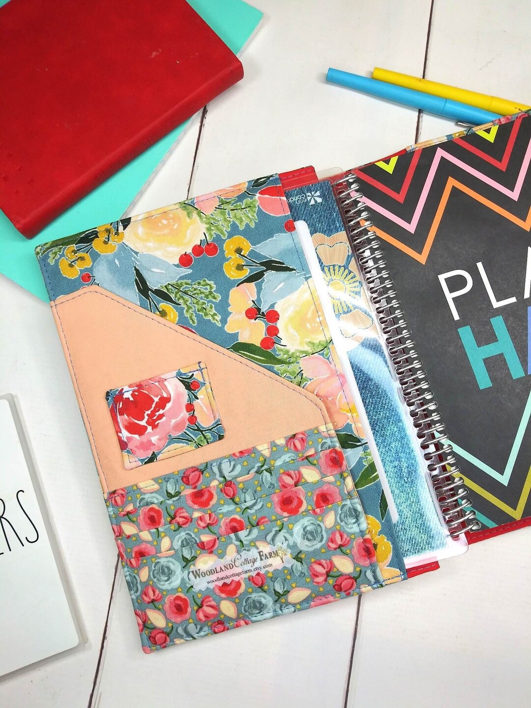 Planner Cover Spiral or Disc Riley Blake Mon Cheri Fabric - Etsy