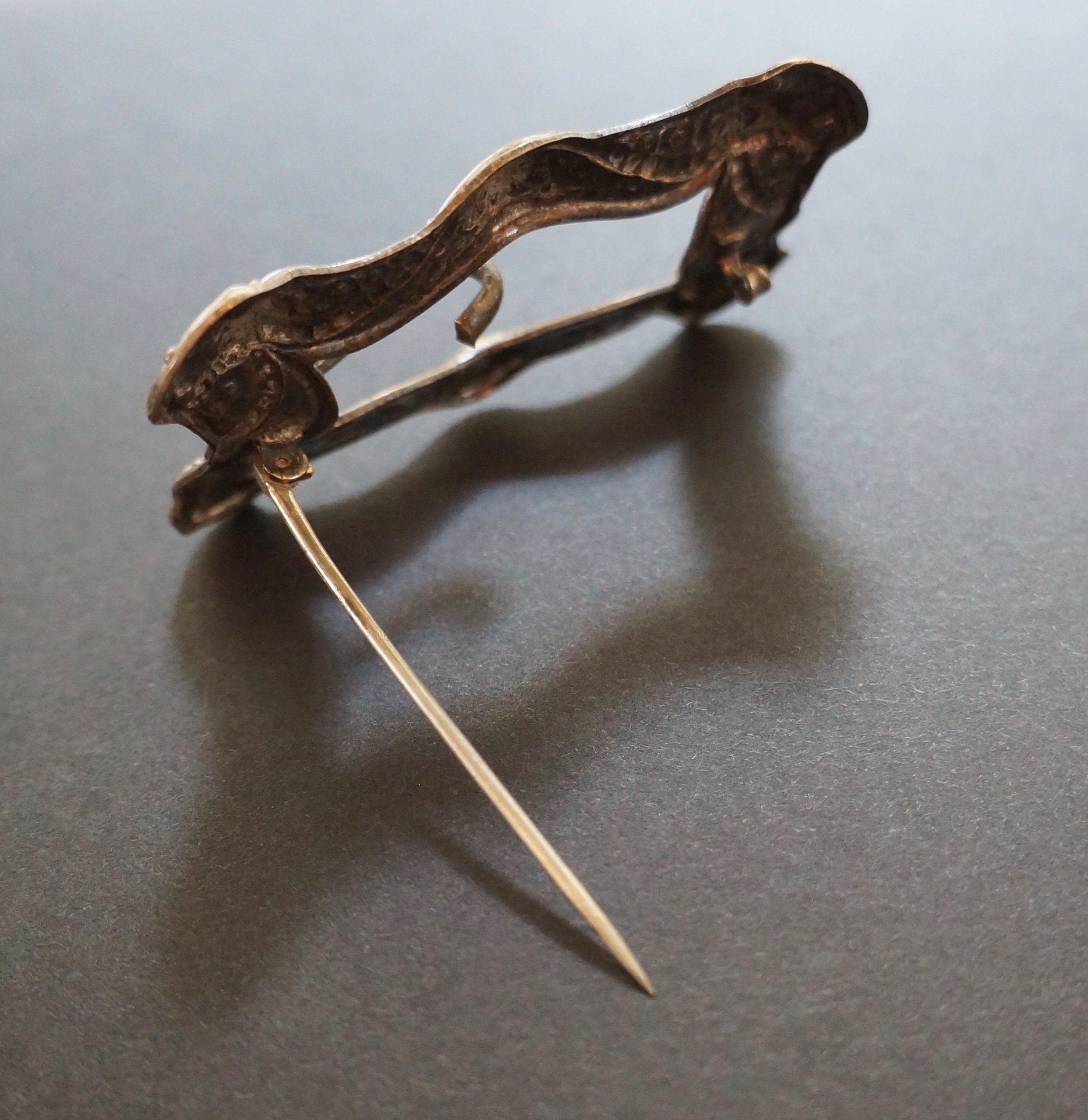 1890s Ornate Buckle-shaped Sash Pin in Silver Tone Metal. - Etsy