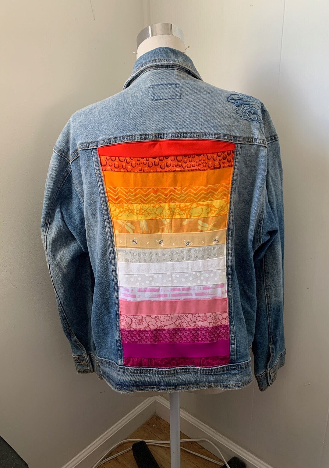 Custom Lesbian Pride Jacket- Handmade to Order - Pride Month Everyday ...