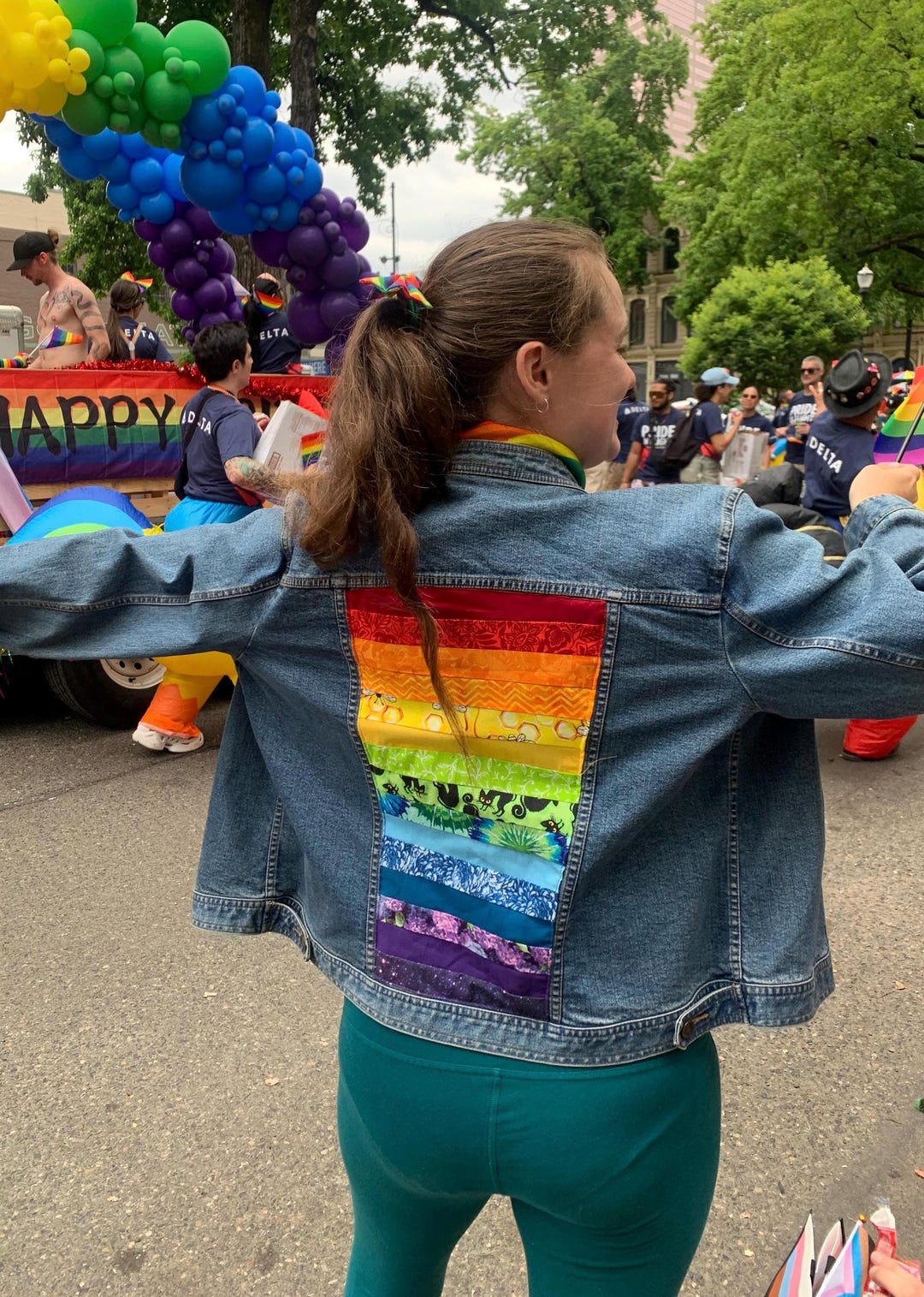 Custom LGBTQ Pride Denim Jacket: Handmade to Order - Etsy