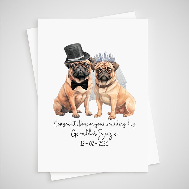 Pug Wedding - Etsy