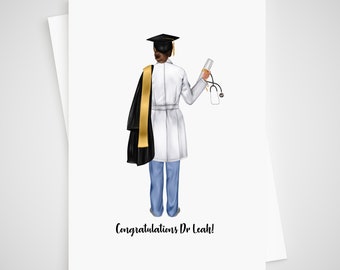 Personalised Congratulations Doctor Card, Qualified Doctor Card, Doctor ...