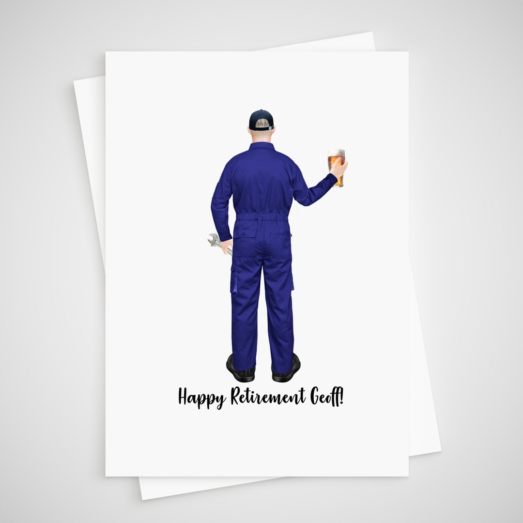 Mechanic Retirement Card Personalised - Etsy