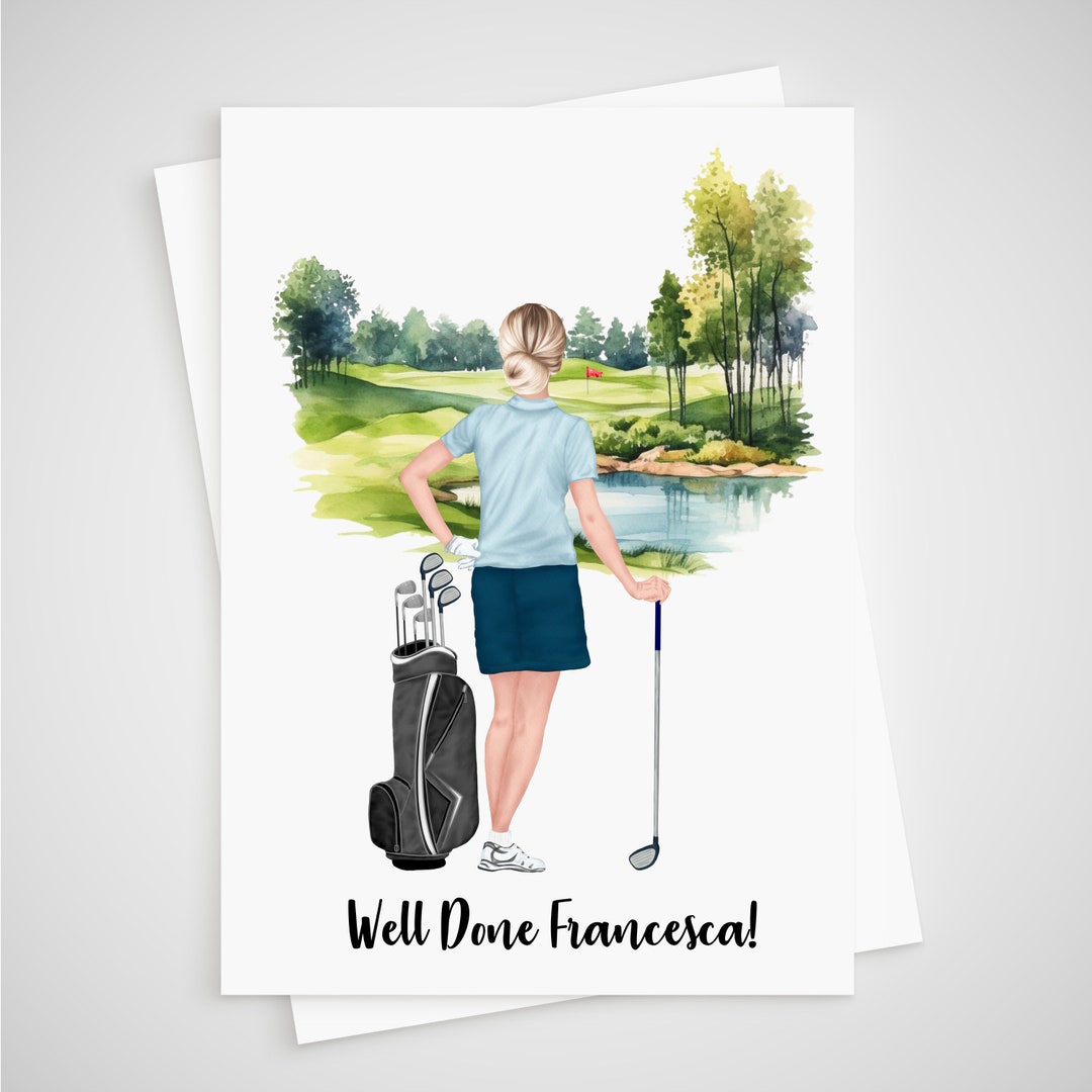 Golf Card Personalised for Her - Lady's Captain Card - Etsy