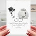 Doctor Wedding Card Personalised Stethoscope Nurse Medical - Etsy