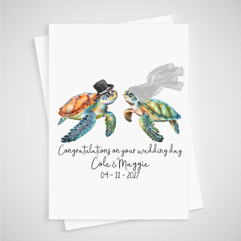 Turtle Wedding - Etsy
