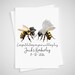 Personalised Bee Wedding Card Bride & Groom Bumblebee - Etsy