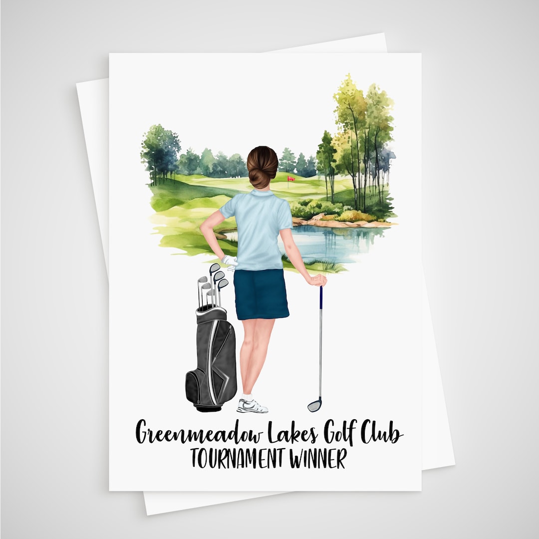 Personalised Golf Card Tournament Winner Lady Captains Day - Etsy UK