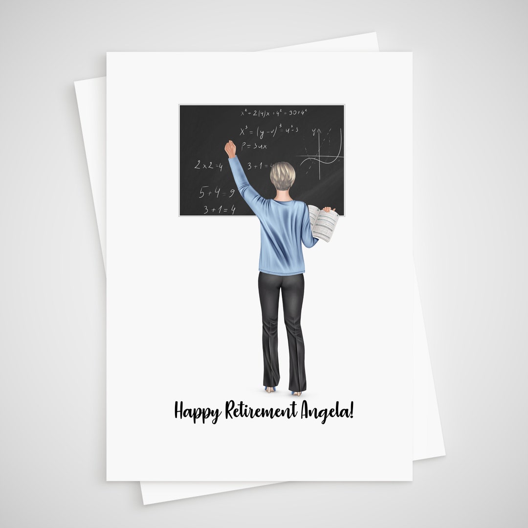 Teacher Retirement Card Personalised School Teaching Assistant - Etsy