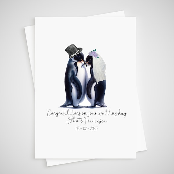Penguin Wedding - Etsy