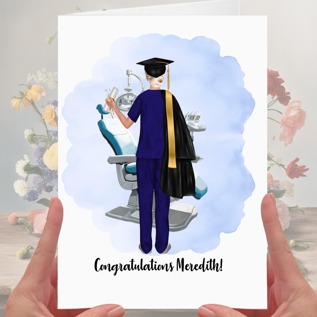 Dentist Graduation Card Personalised for Woman Congratulations - Etsy