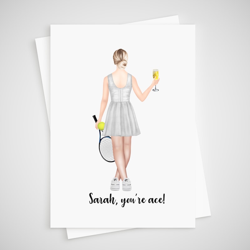 Tennis Card - Etsy