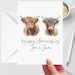 Save the Date Cow Wedding Card Personalised Highland Bride & Groom - Etsy
