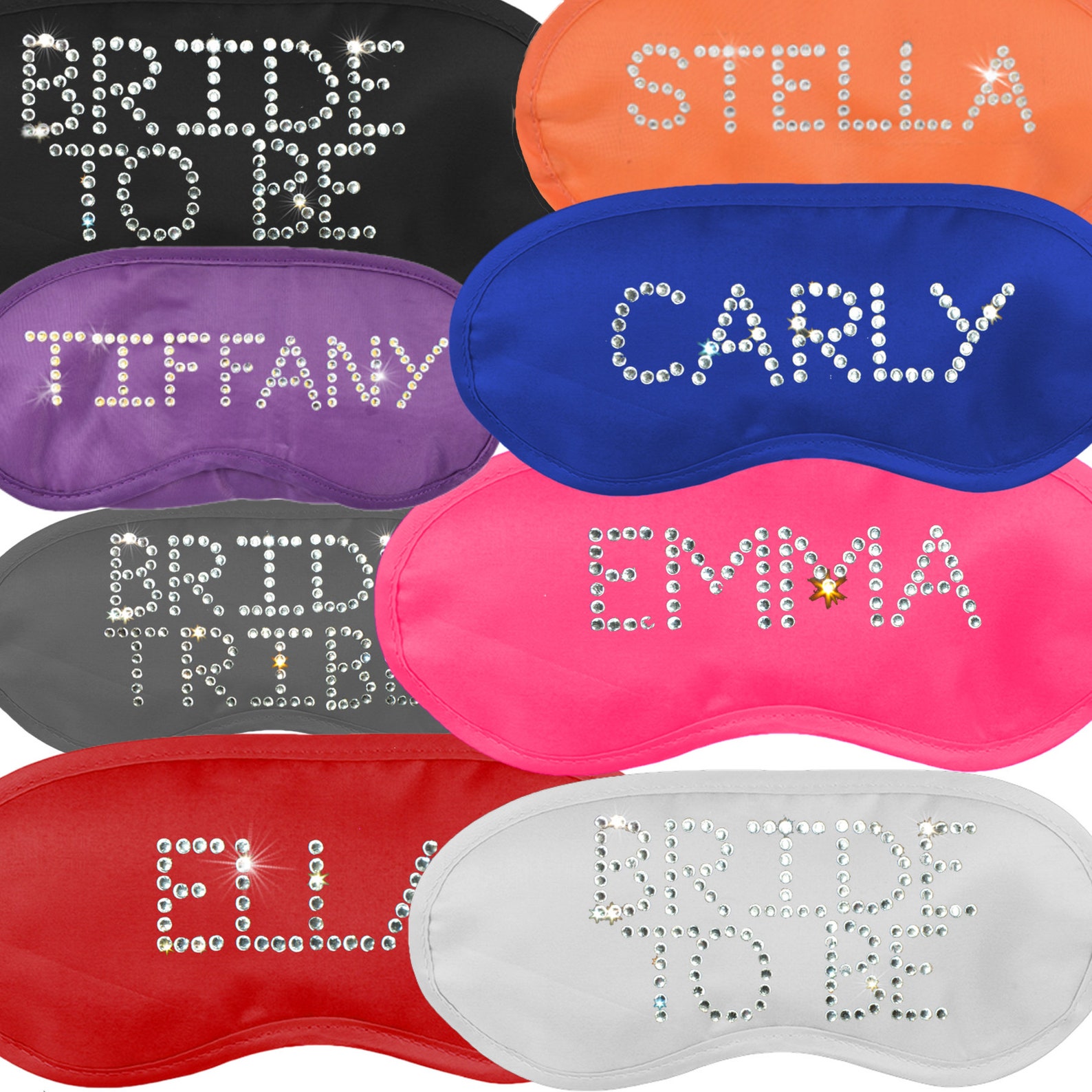 Personalised Eye Mask Bride Bridesmaid Hen Bridal Slumber - Etsy UK