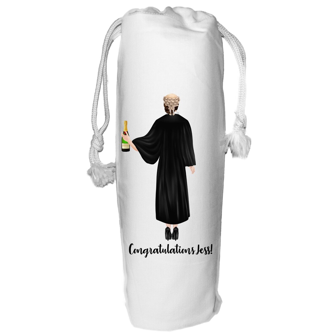 Lawyer Wine Bag for Her Personalised Passing the Bar Barrister ...