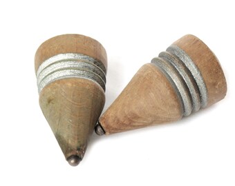 1960S Wood Spinning Top Classic & Vintage Toys 2 Vintage Tops for Your ...