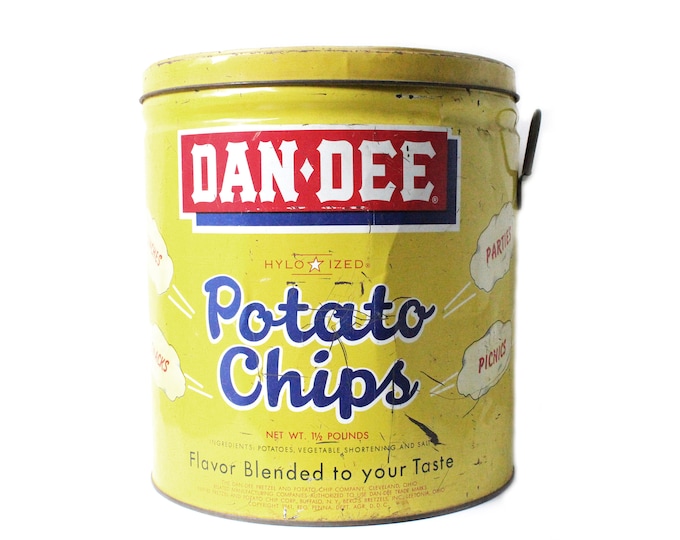 Vintage Dan-dee Potato Chips Tin - Etsy
