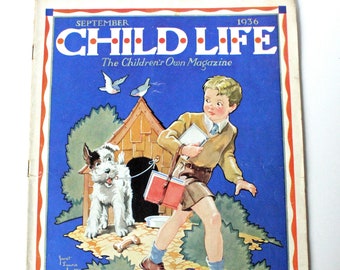 Vintage Child Life Magazine Activity Book 1960s - Etsy