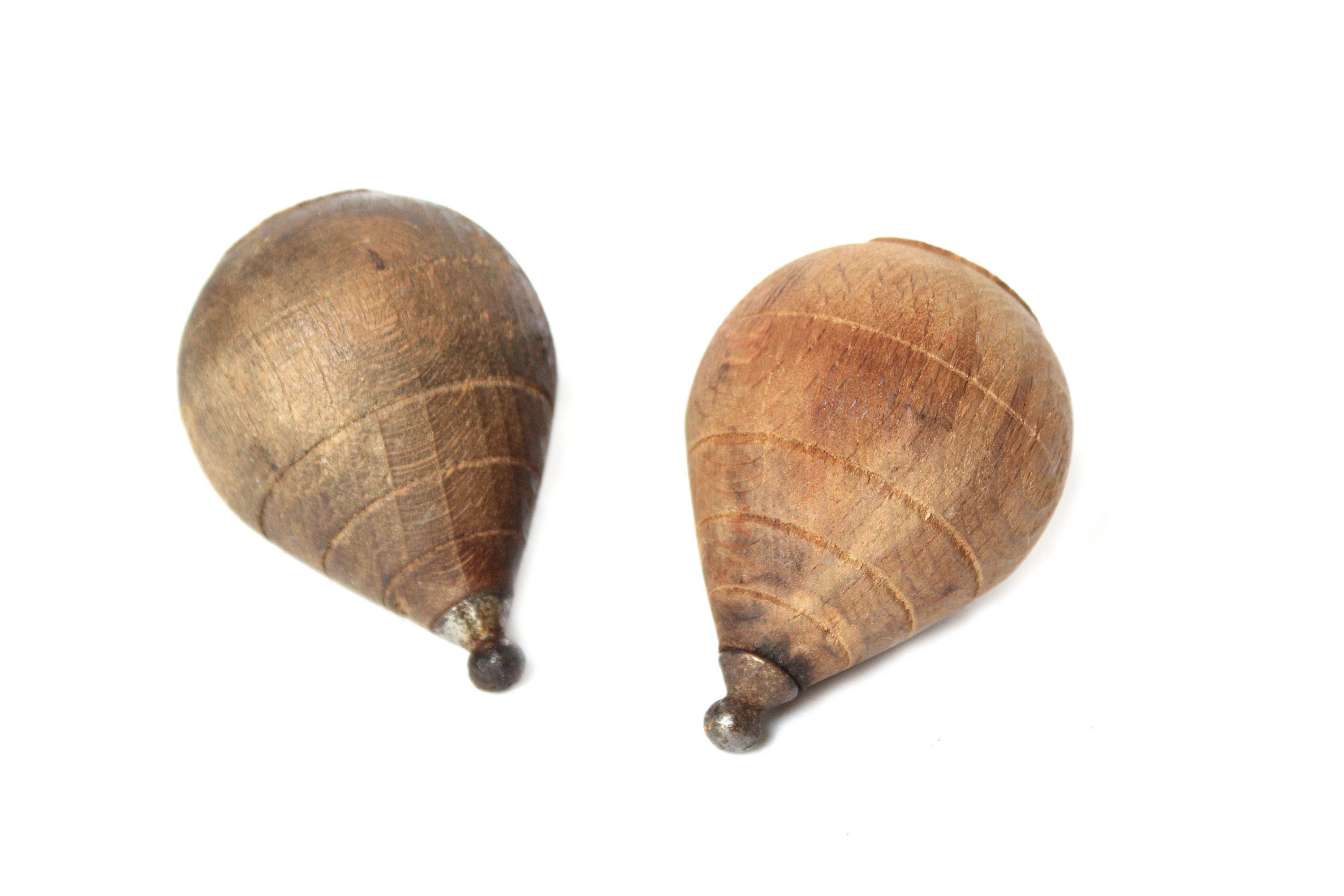 Vintage Wood Toy Tops - Etsy