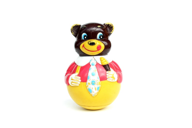 Roly Poly Vintage Bear - Etsy