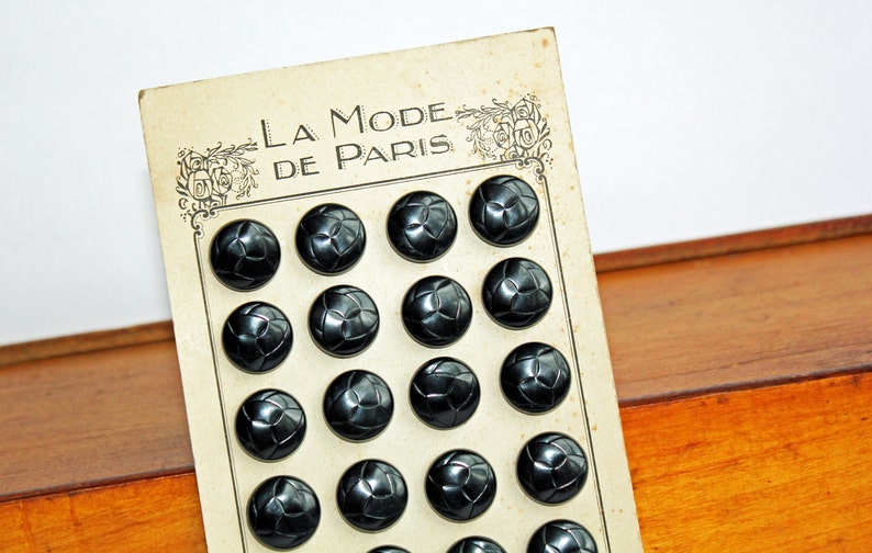 Vintage Parisian Buttons - Etsy