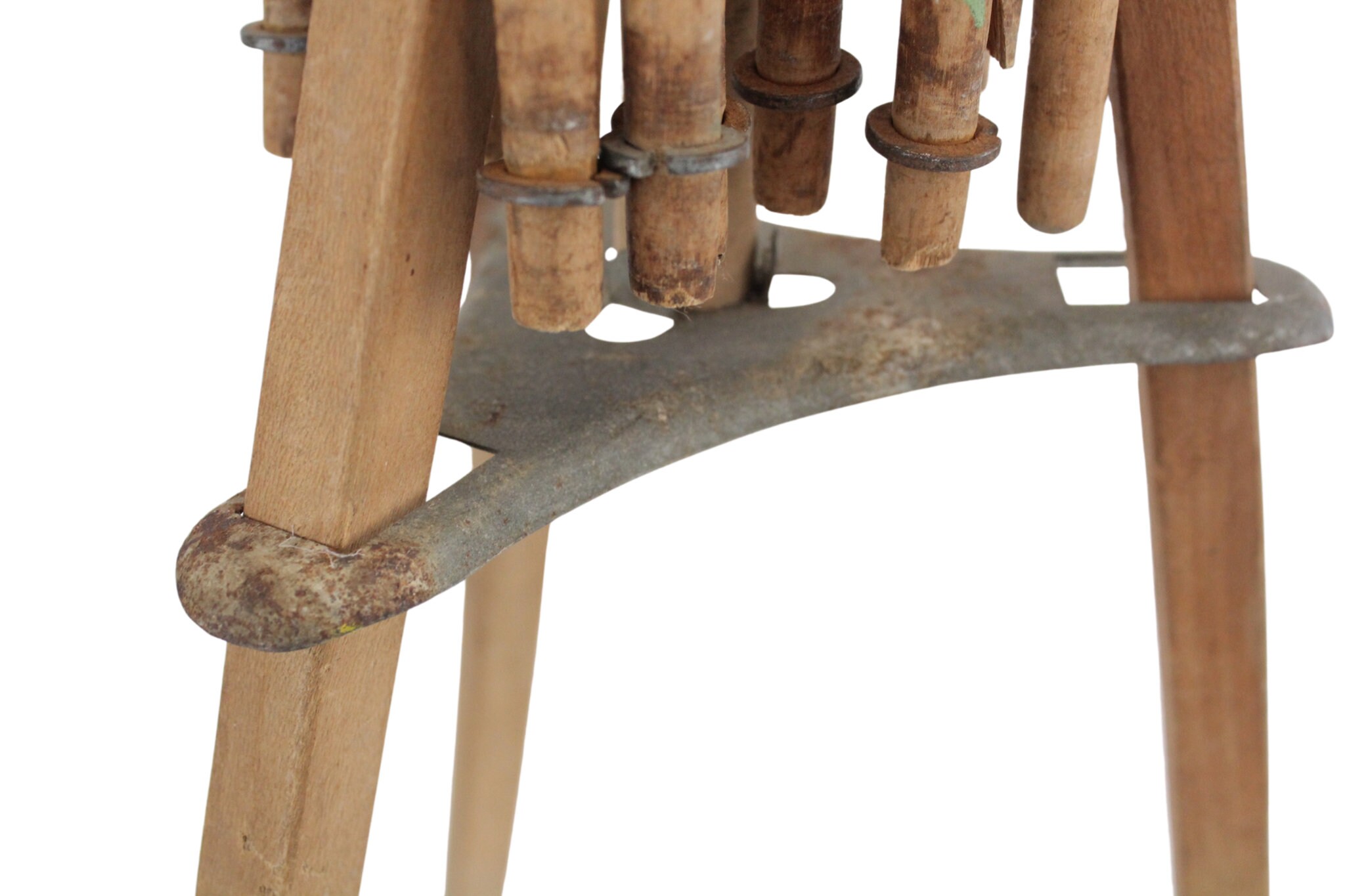 Vintage Wood Clothes Drying Rack Umbrella Style - Antique Drying Rack ...