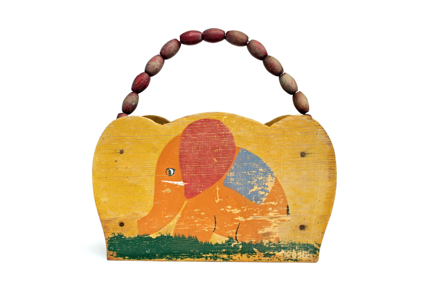 Vintage Wood Childs Box Easter Box - Etsy