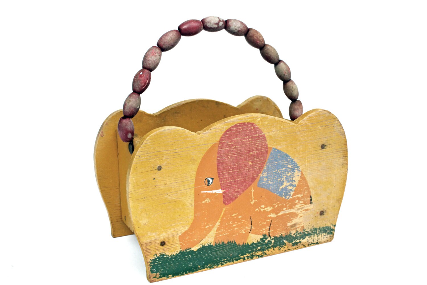 Vintage Wood Childs Box Easter Box - Etsy