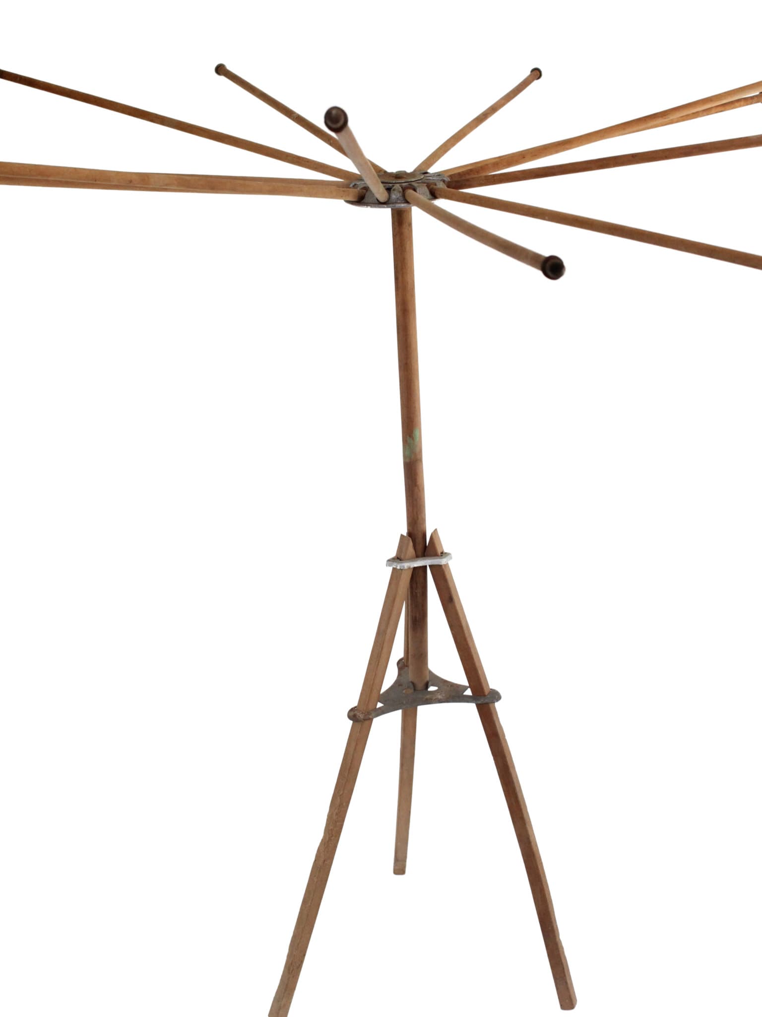 Vintage Wood Clothes Drying Rack Umbrella Style - Antique Drying Rack ...