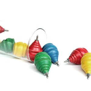 Vintage Wood Toy Tops - Etsy