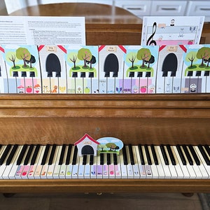 Story-based Piano Notes- Learning Music Through Story and Color- PDF - Etsy