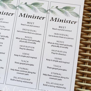 Ministering Bookmarks (5 Designs)- PDF - Etsy