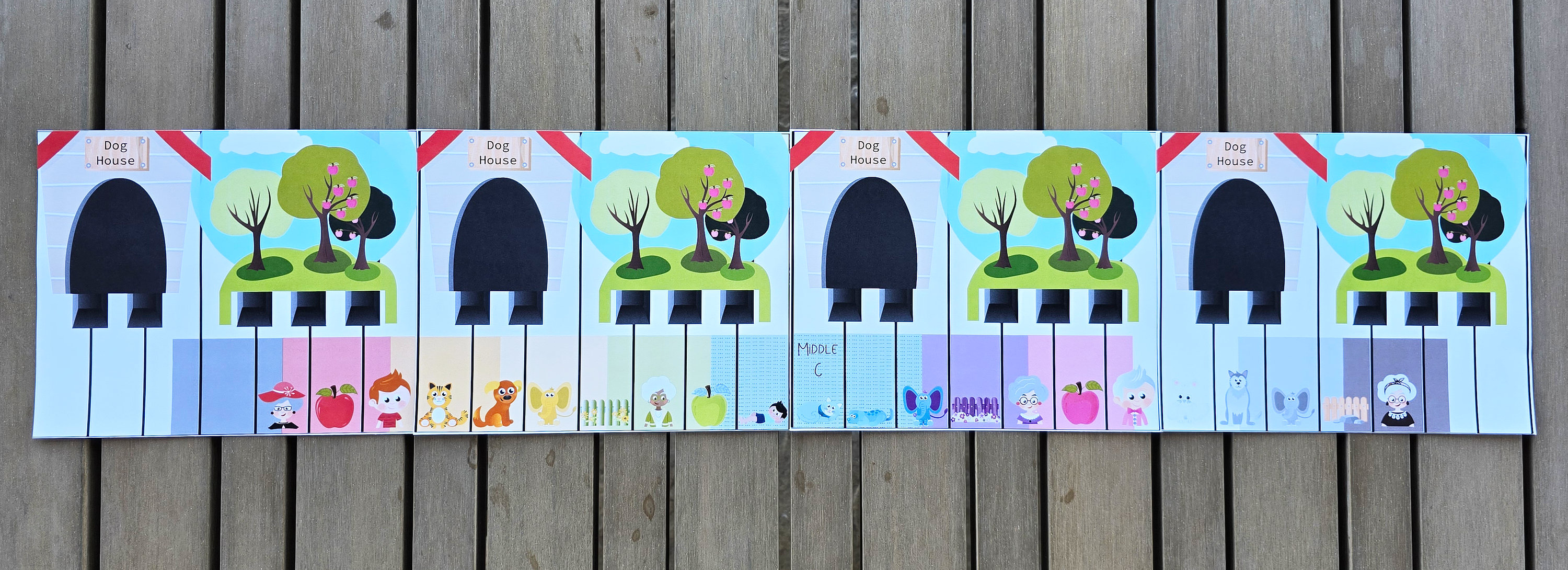 Story-based Piano Notes- Learning Music Through Story and Color- PDF - Etsy