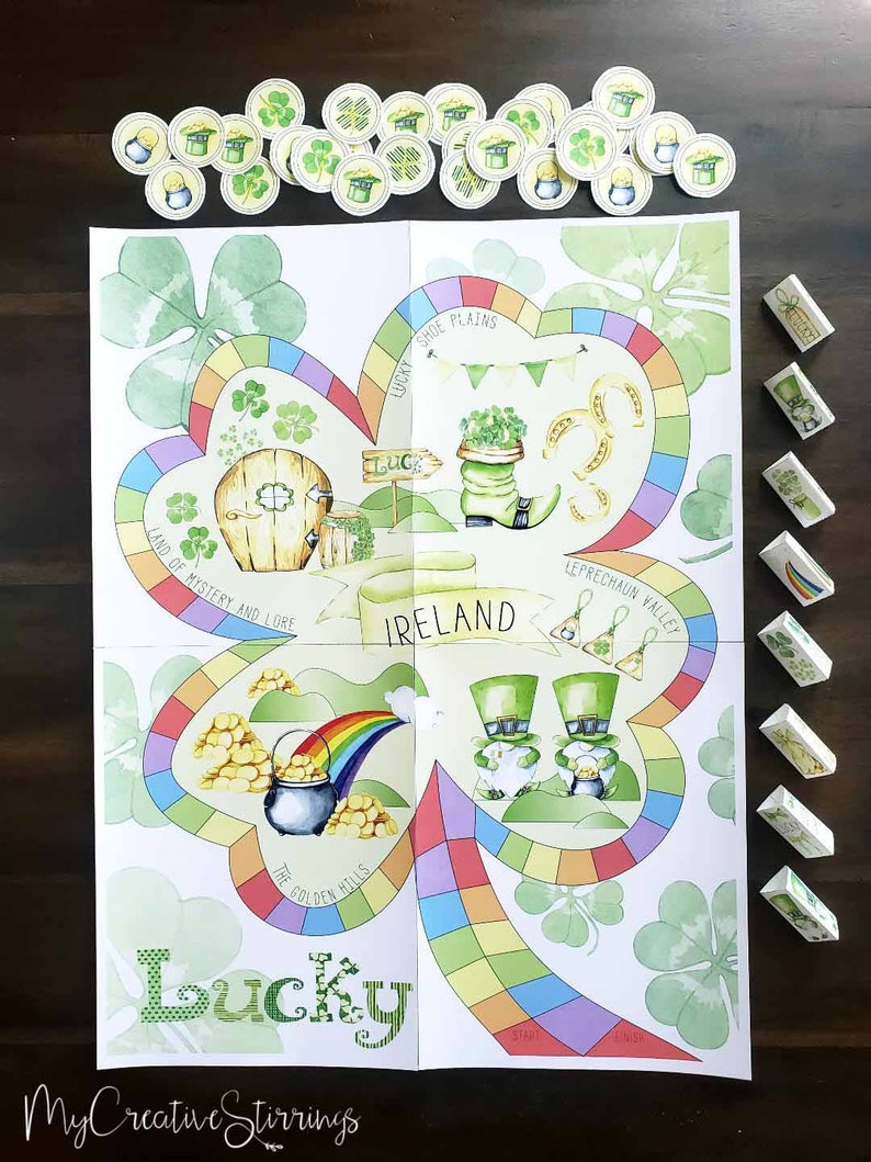 St. Patrick's Day Game- Fun Family Game, School Game, or Holiday Fun - Etsy