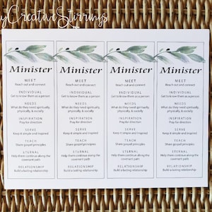 Ministering Bookmarks (5 Designs)- PDF - Etsy