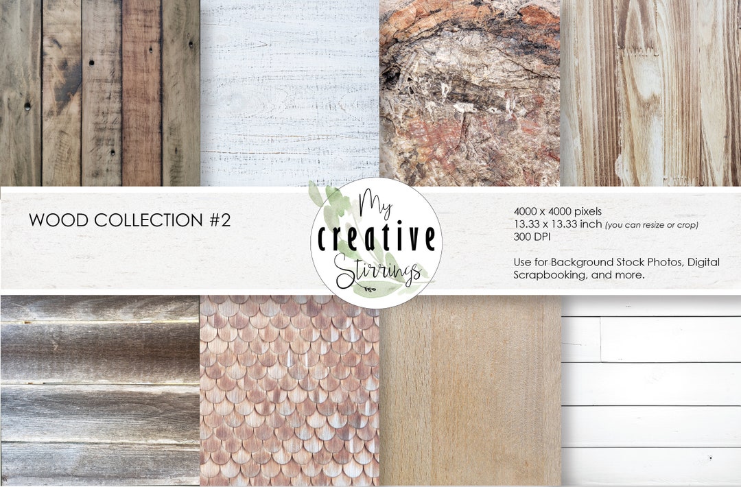 Wood Collection #2- Real Wood Grain Stock Photos, Wood Texture Digital ...