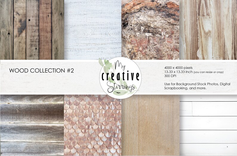 Wood Collection #2- Real Wood Grain Stock Photos, Wood Texture Digital ...