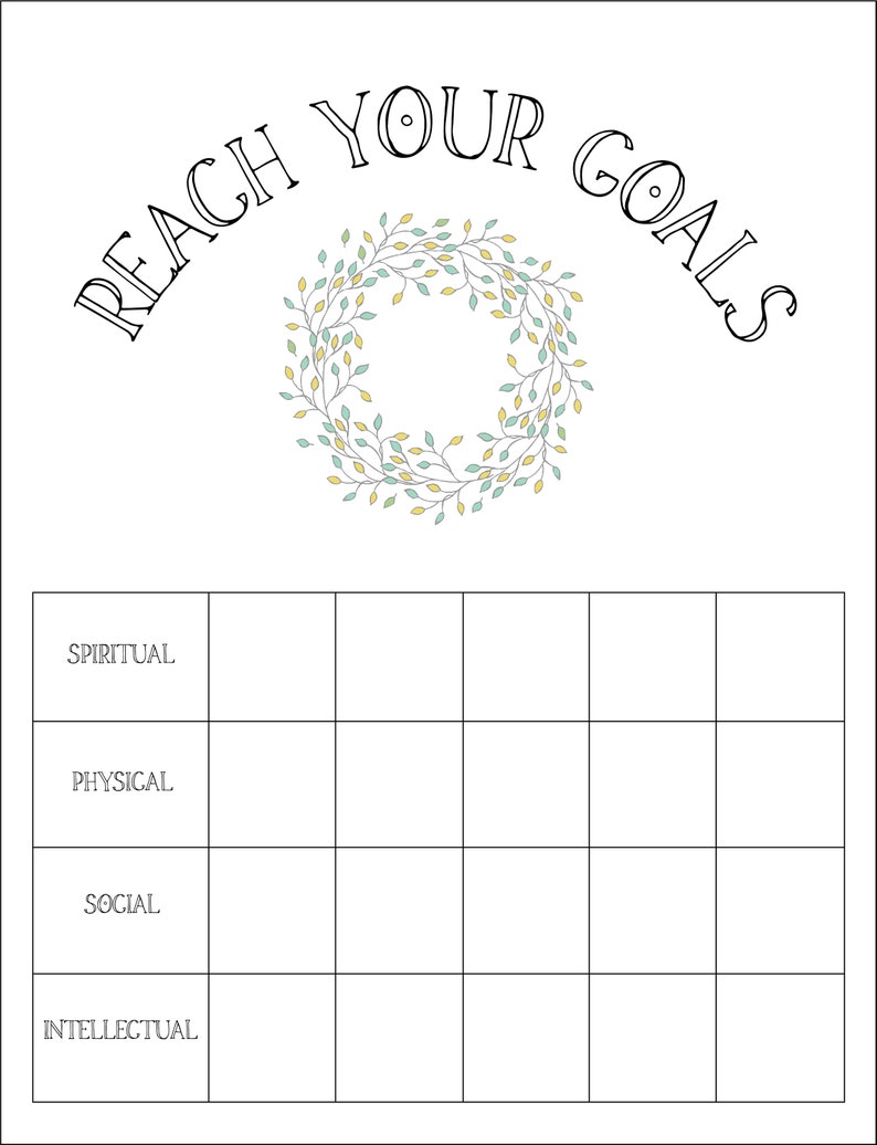 Children and Youth Program GOAL and REWARD Charts and Easy Action Plans ...