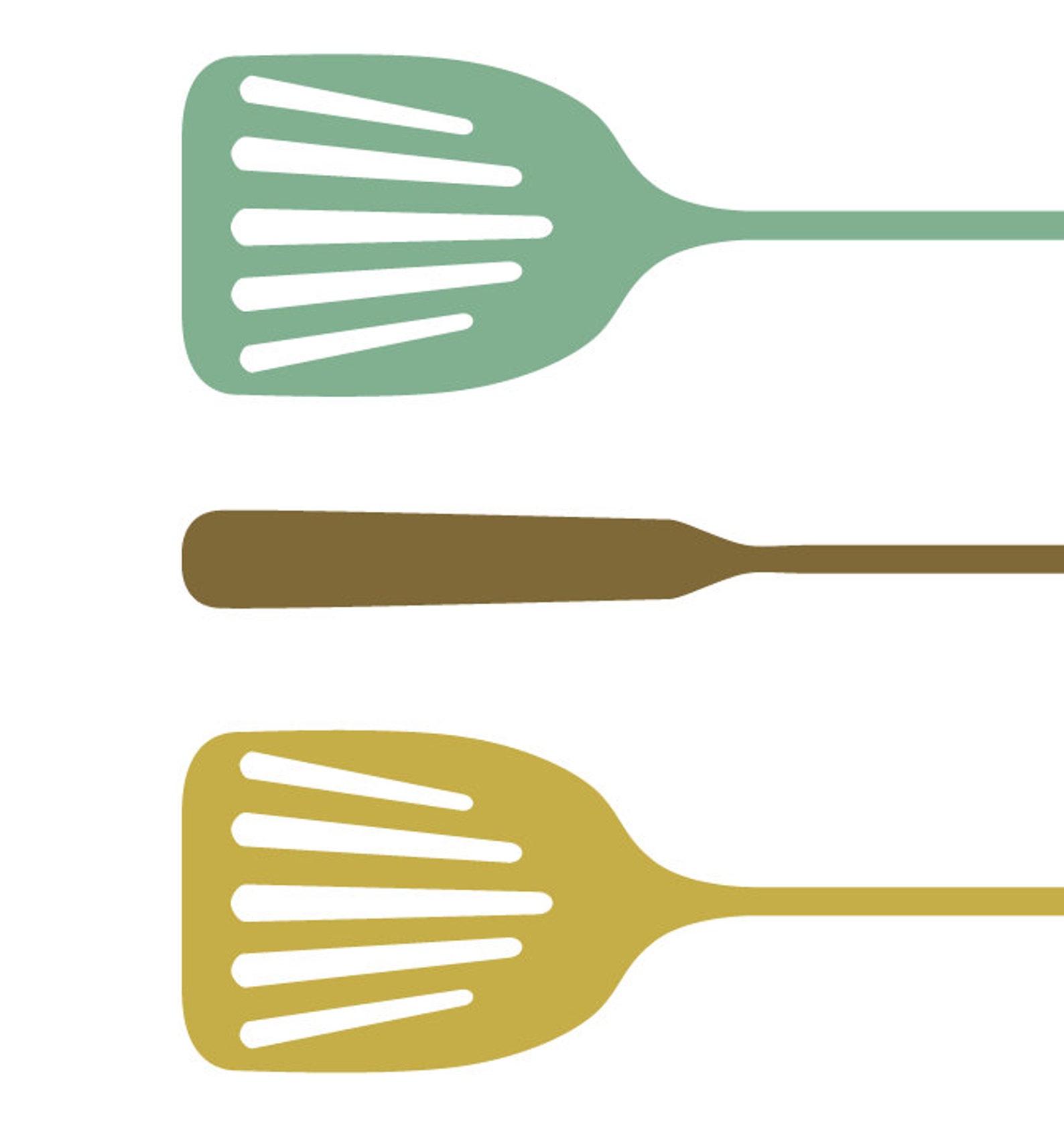 Spatula Print, Spatula Poster, Kitchen Poster, Mid Century Art, Kitchen ...