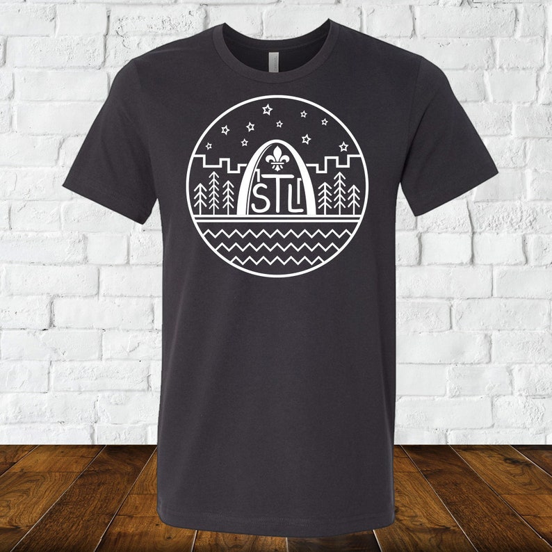 St Louis Camp Shirt STL City Shirt by Benton Park Prints St | Etsy