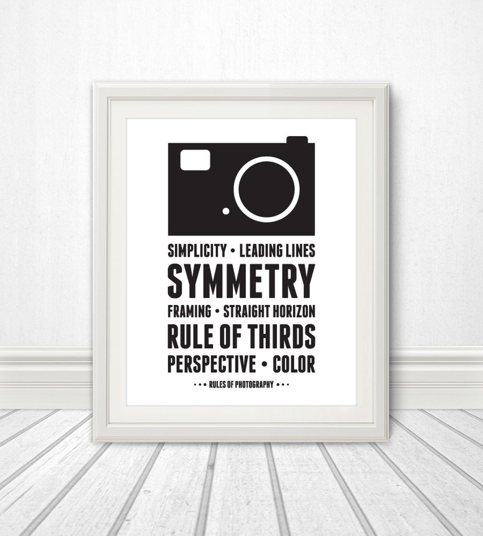 The Rules of Photography Print, Camera Print, Camera Art, Typography ...