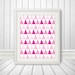 Abstract Pink Triangles, Triangle Print, Triangle Art, Triangle Poster ...